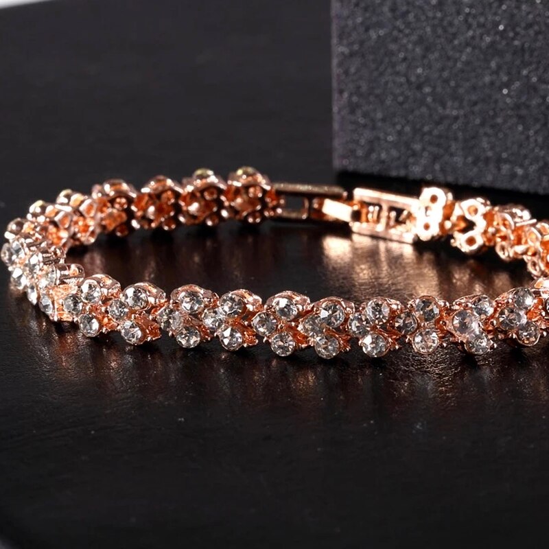 Single Row Rhinestone Bracelet For Female Charm Ro... – Vicedeal
