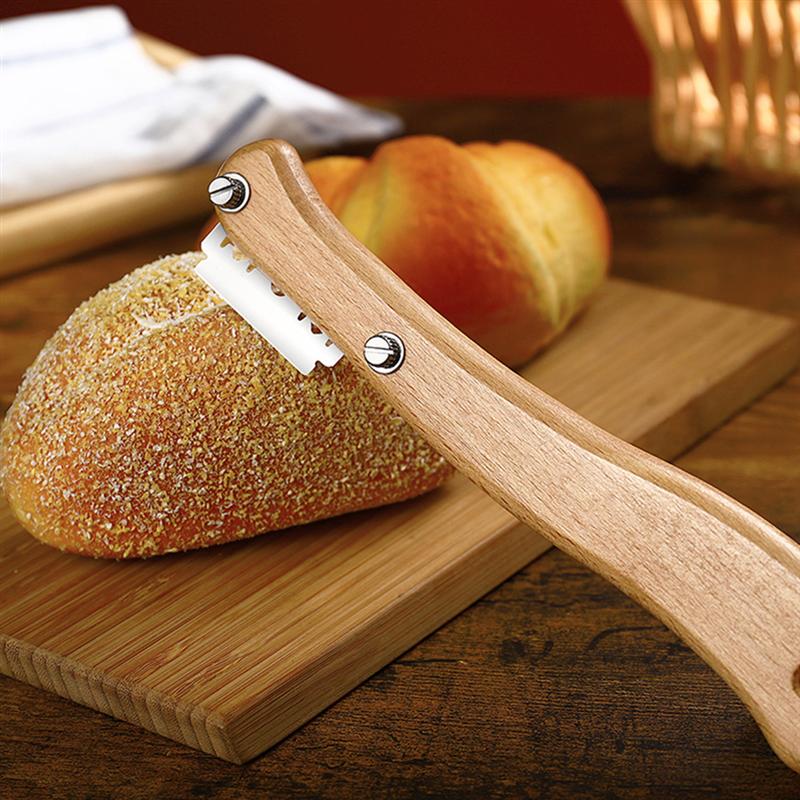 1 Set Stainless Steel Wooden Dough Scoring Knives ... – Grandado