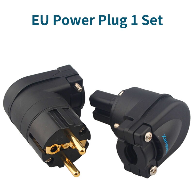 HiFi Audio Power Plug Gold Plated L-shaped Copper ... – Grandado