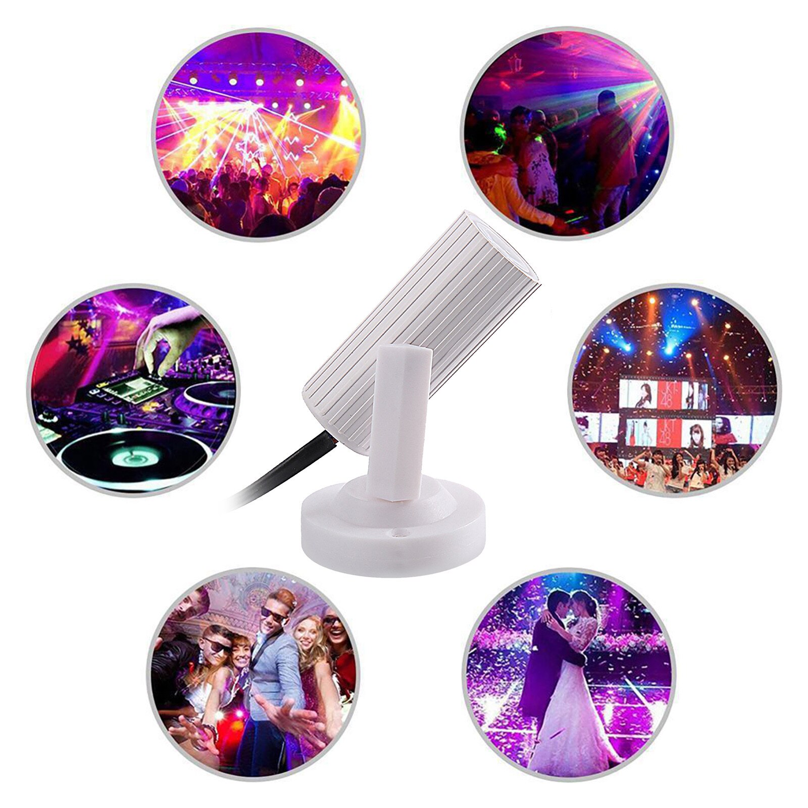 Mini LED spotlight Home Festival Party Wedding int... – Vicedeal