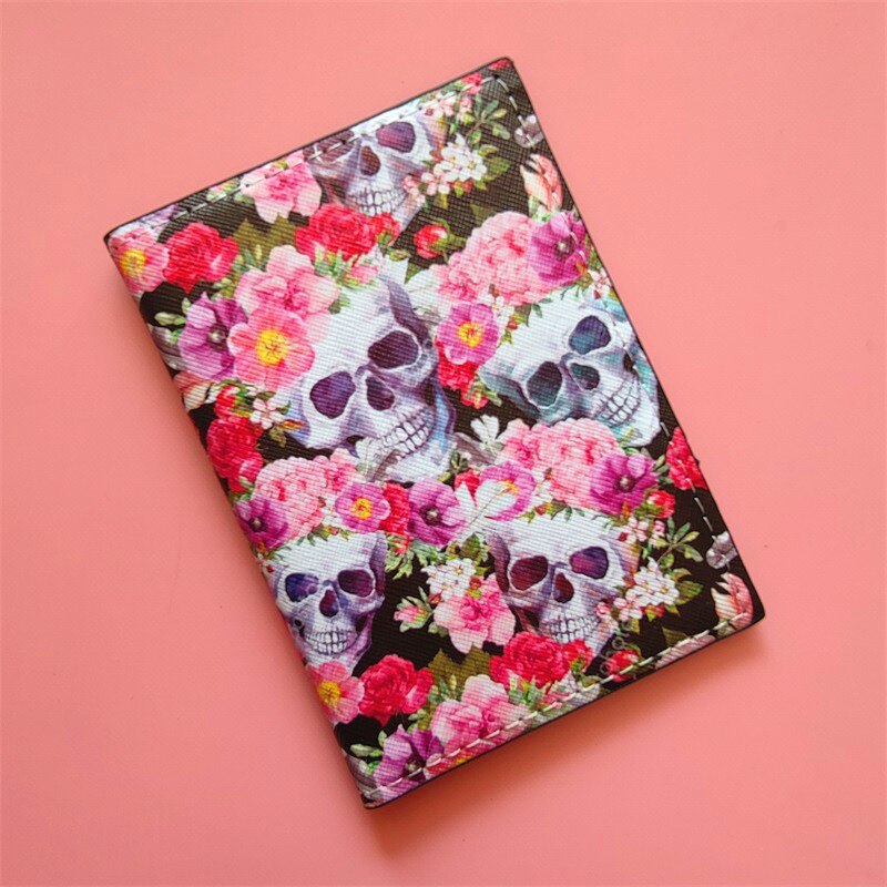 Mode Vrouwen Skull Paspoort Cover Reizen Paspoort ... – Vicedeal