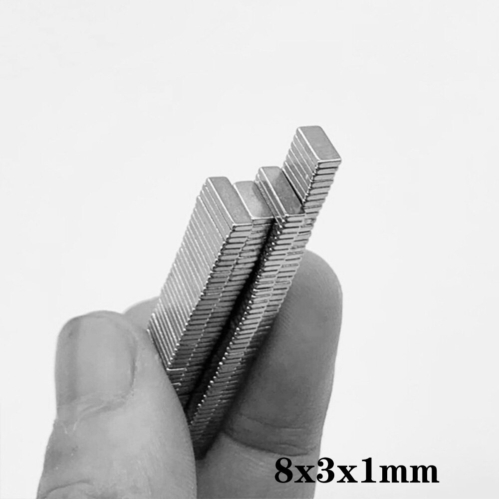 20~2000PCS 8x3x1 Small Block Magnets N35 8*3*1 Neo... – Vicedeal