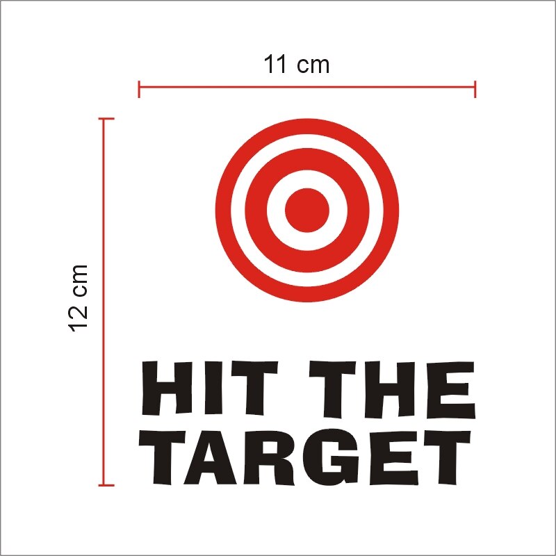 Hit The Target Toilet Stickers For WC Washroom Dec... – Grandado