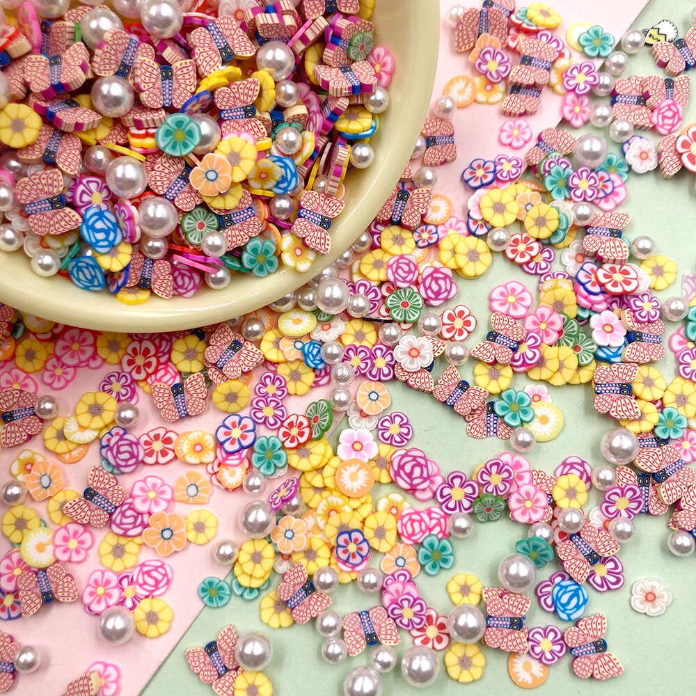 100g Colorful Butterfly Clay Slices Polymer Clay S... – Vicedeal