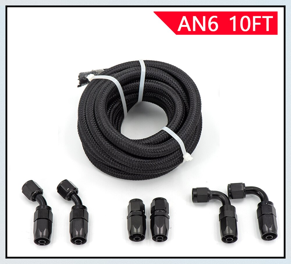 10FT 20FT 6AN AN6 & Rvs Braide Olie Brandstofslang... – Grandado