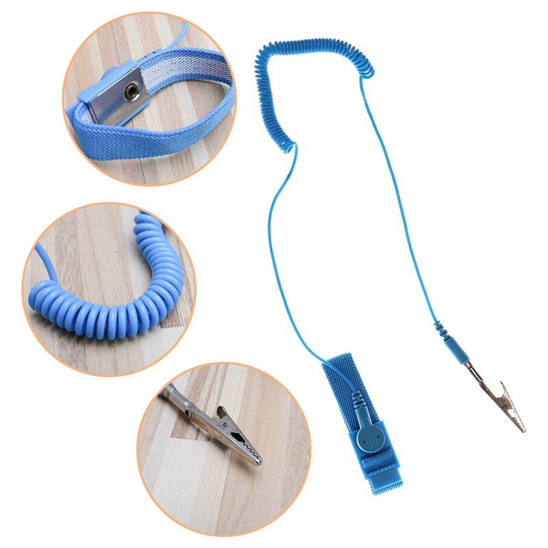 Blue Adjustable Anti Static Bracelet Electrostatic... – Grandado