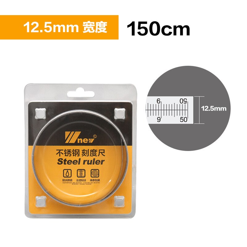 150cm Ruler Stainless Steel Self Tape Measure Mite... – Vicedeal