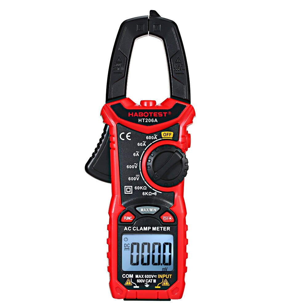 HT206 Digital Clamp Meter Multimeter for Measuring... – Vicedeal