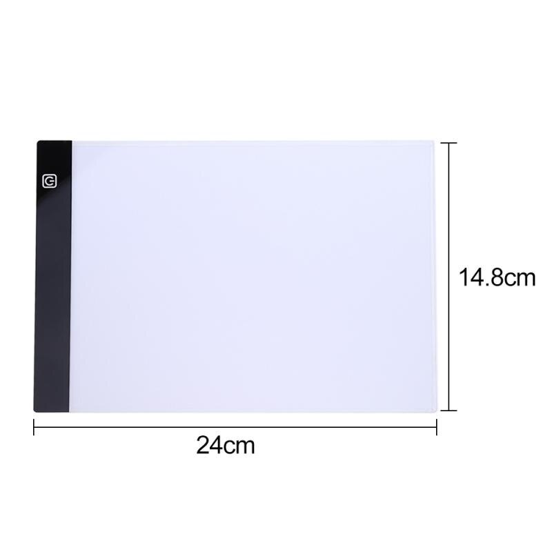 Thin 24 x 14.8cm LED Light Pad Artist Light Box Ta... – Vicedeal