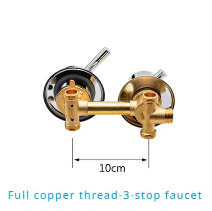 Bathroom Brass Faucet 3 Way Mixing Valve Water Out... – Grandado