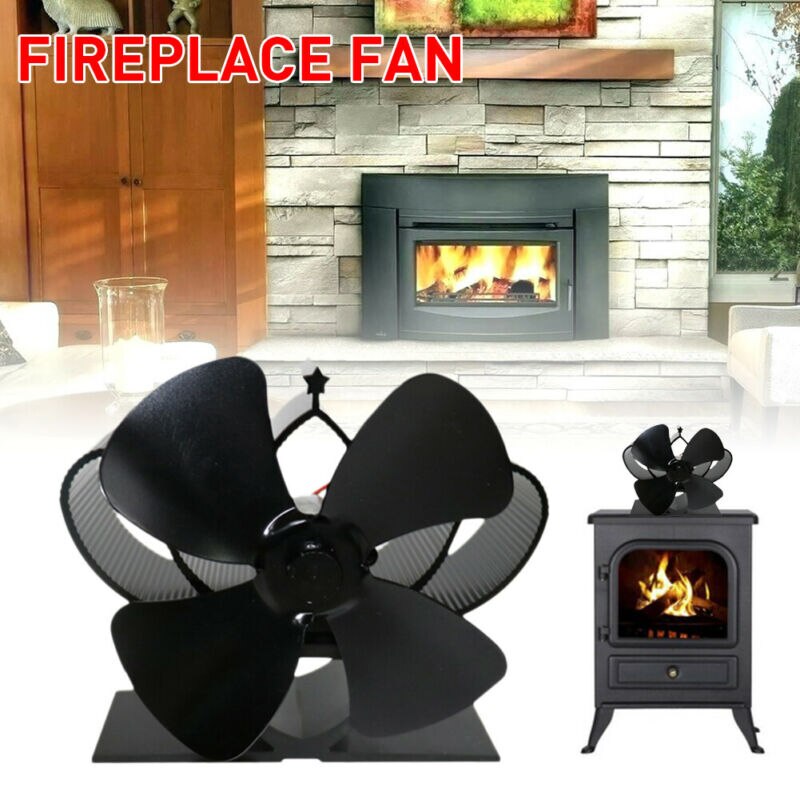 5-Blades Stove Fan Eco Friendly Heat Powered Log W... – Vicedeal