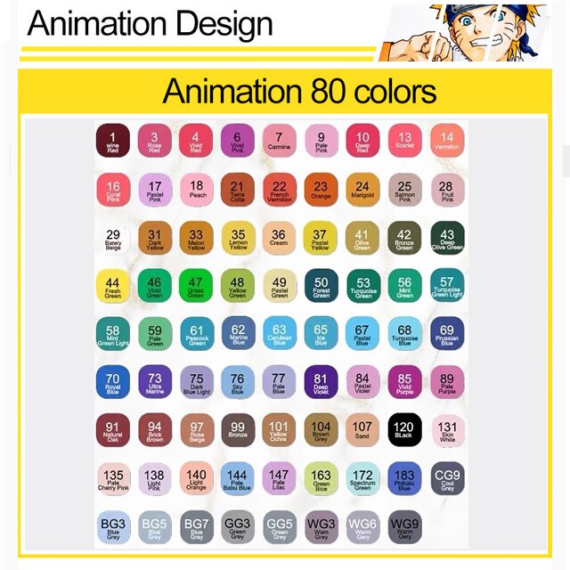 Art Markers Set 30/40/60/80/168 Kleuren Tekening M... – Vicedeal