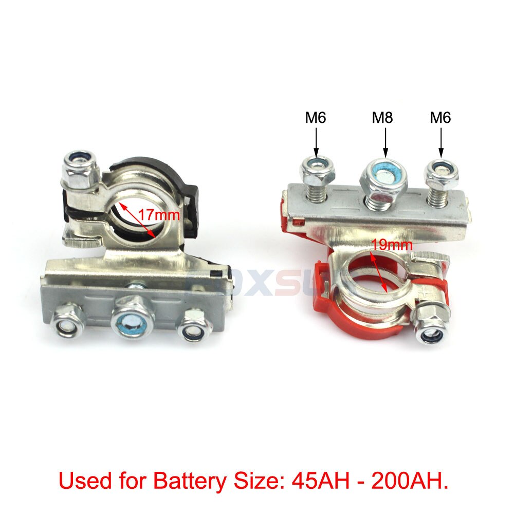 1 Pair Car Battery Terminals 12V Auto Battery Term... – Grandado