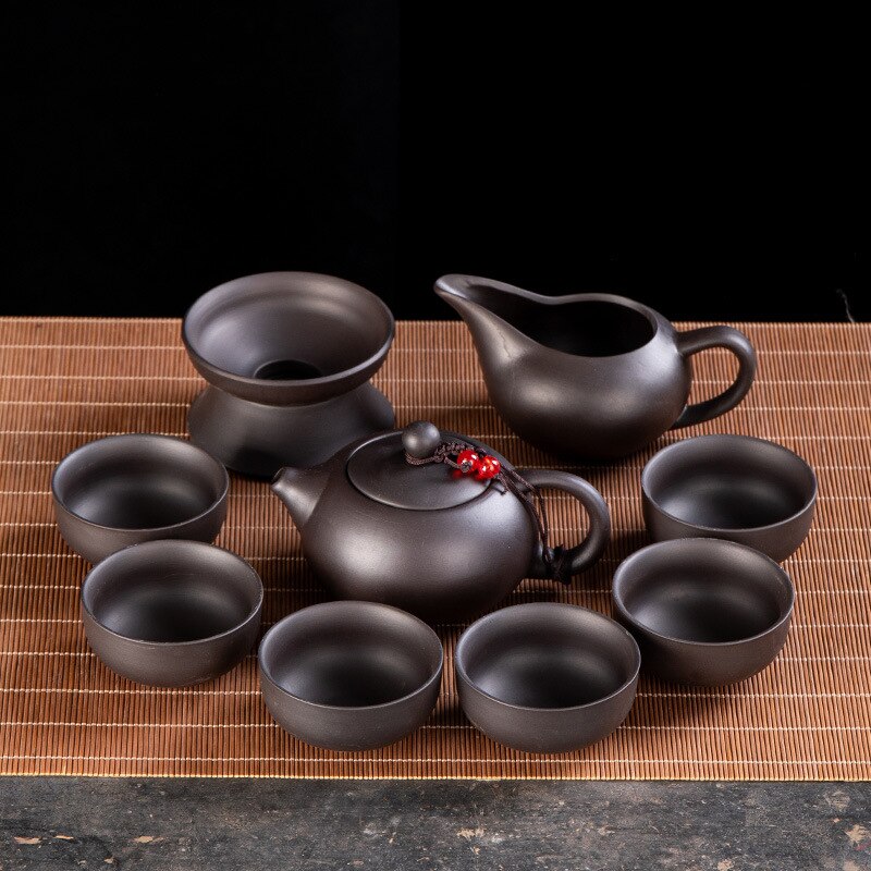 Chinese Teawere Paars Zand Keramische Theepot Set ... – Vicedeal