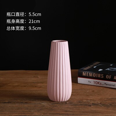 Classic Mediterranean Solid Color Ceramic Flower V... – Grandado