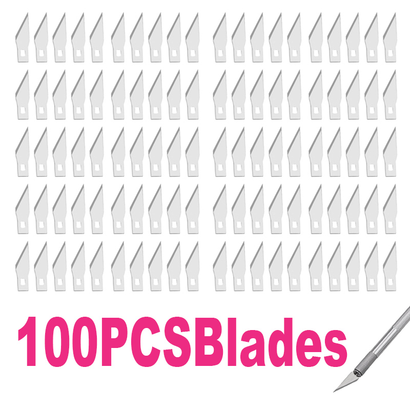 100PCS Stainless Steel Engraving Knife Blades Cutt... – Vicedeal