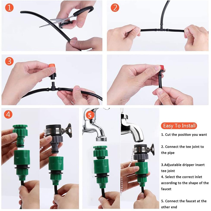 Garden Irrigation System Blank Distribution Tubing... – Grandado