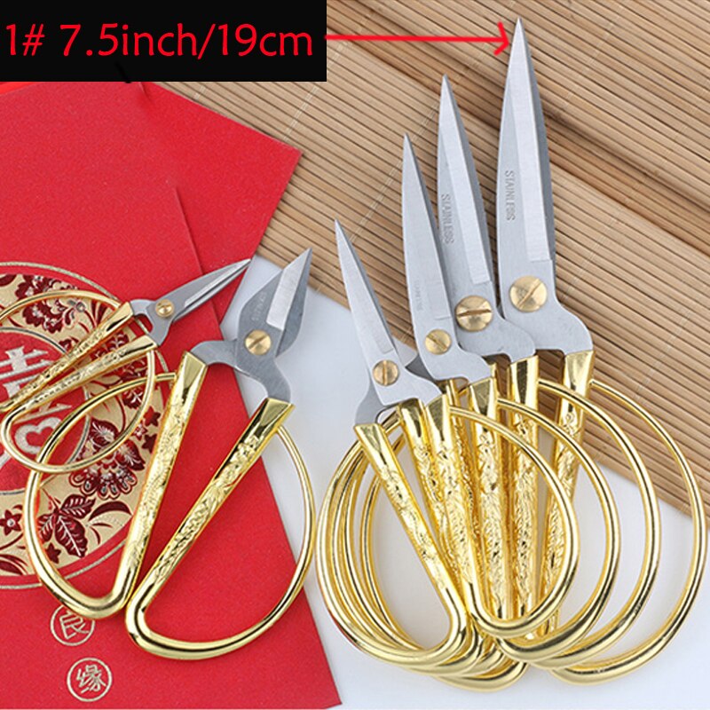 Stainless Steel Sewing Gold Scissors Short Cutter ... – Grandado