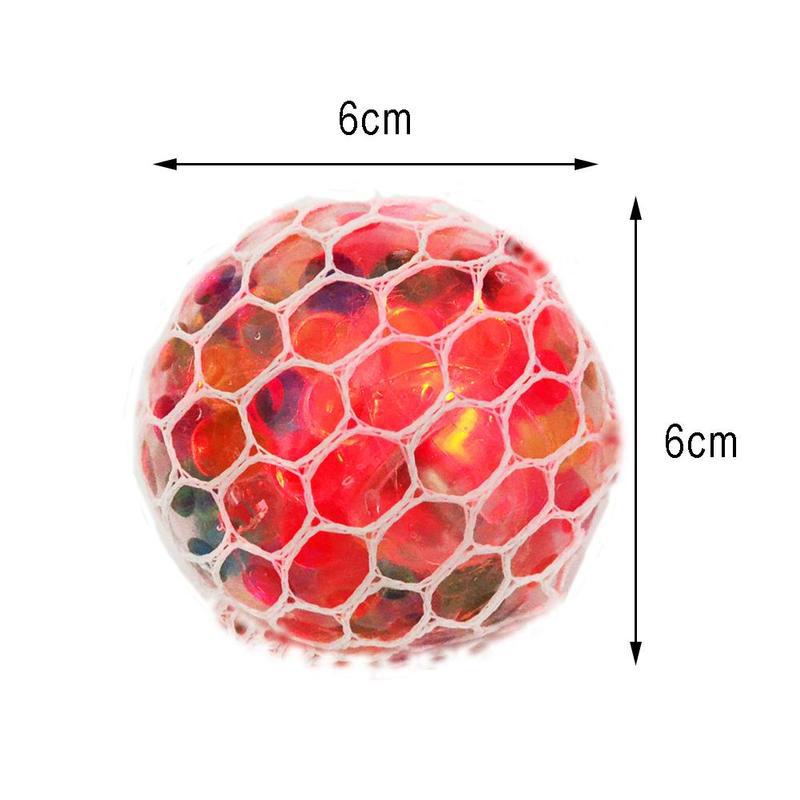Anti-Stress Squishy Led Mesh Bal Druif Squeeze Zin... – Grandado