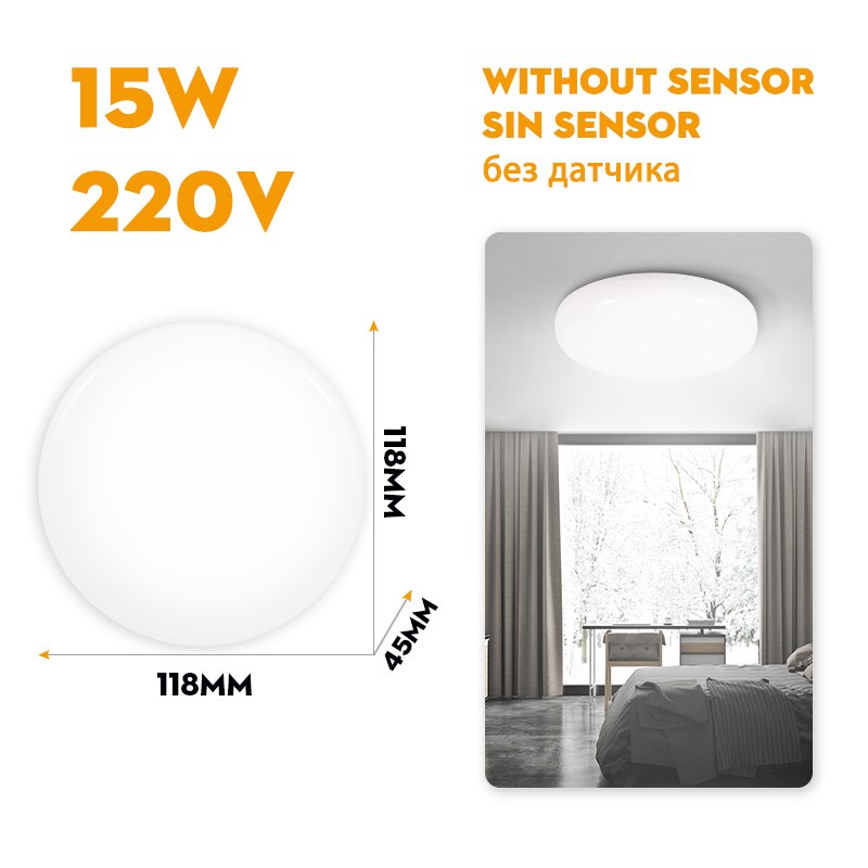 Moderne Led Plafond Verlichting 220V Motion Sensor... – Grandado