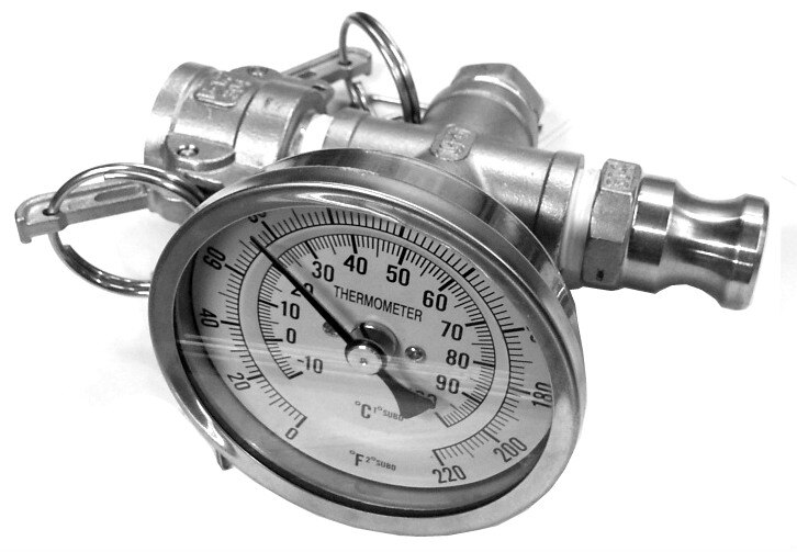Homebrew In-line Thermometer met Roestvrij Camlock... – Grandado