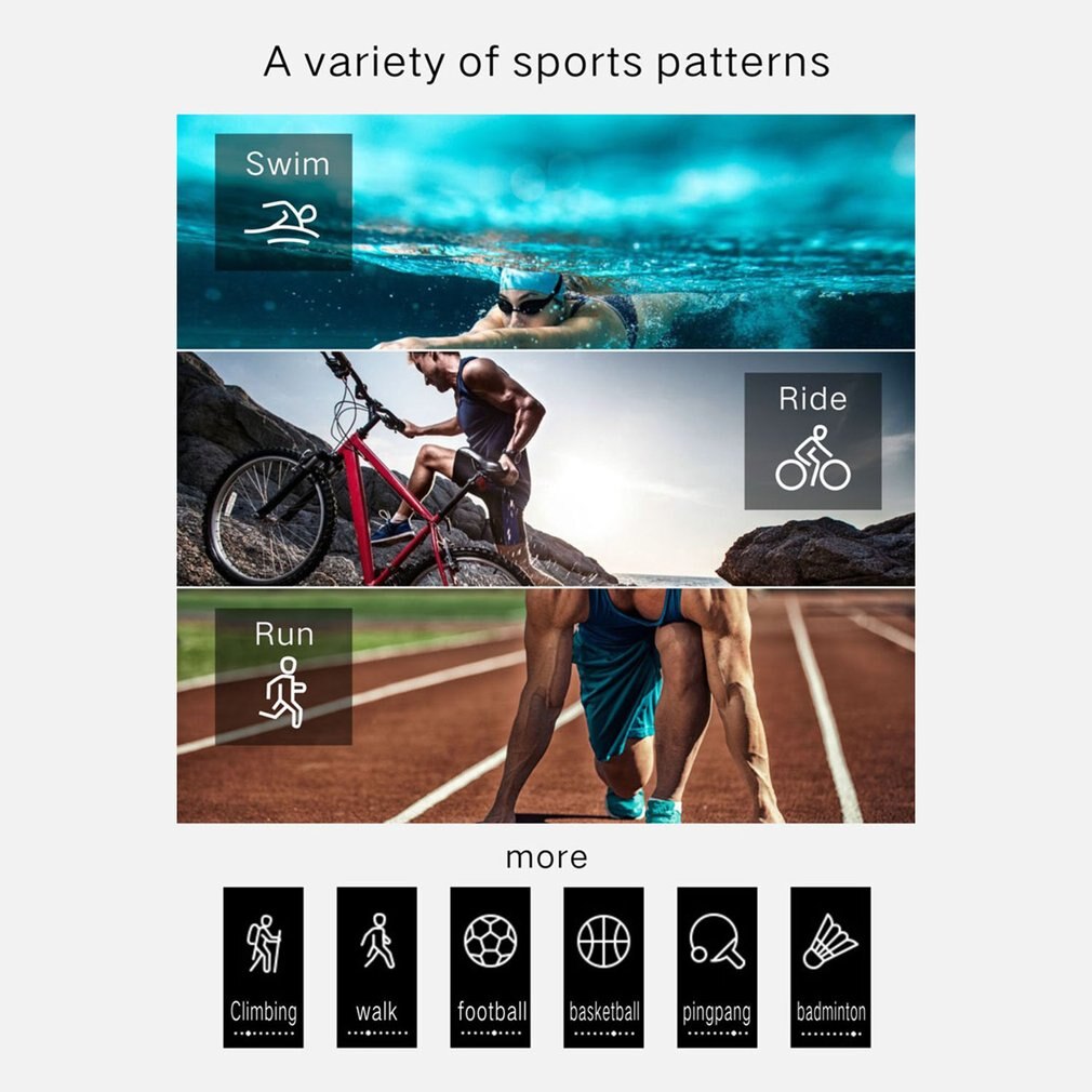 QS90 Smart Bracelet Blood Oxygen Heart Rate Monito... – Grandado