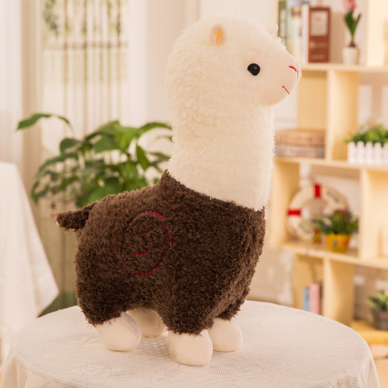 Plush Toy Cute Small Alpaca Doll Cotton Blend Soft... – Grandado