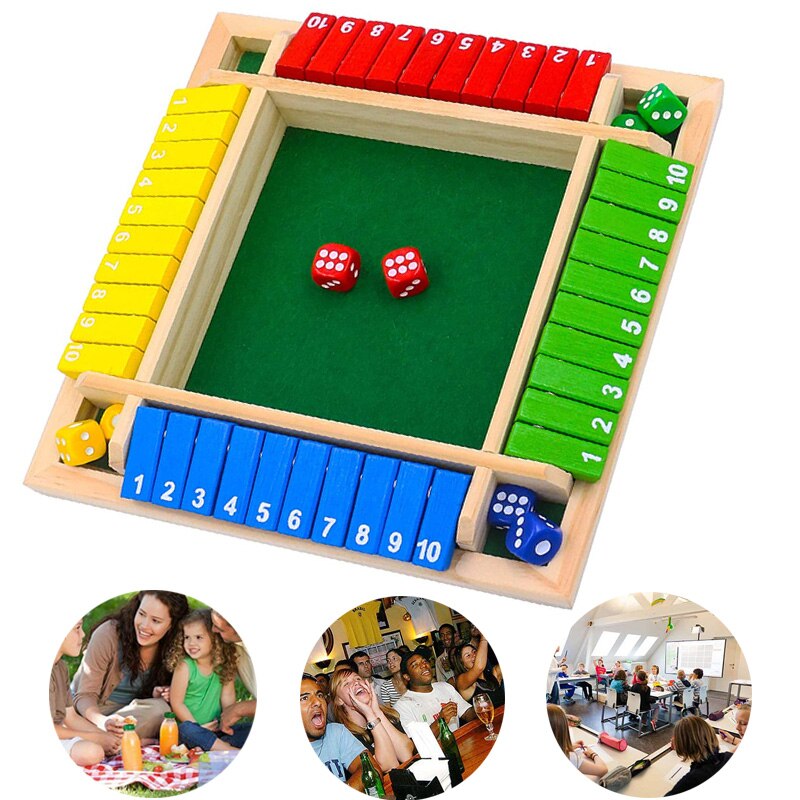 Wooden Board Dice Game Including Eight Dices Educa... – Vicedeal