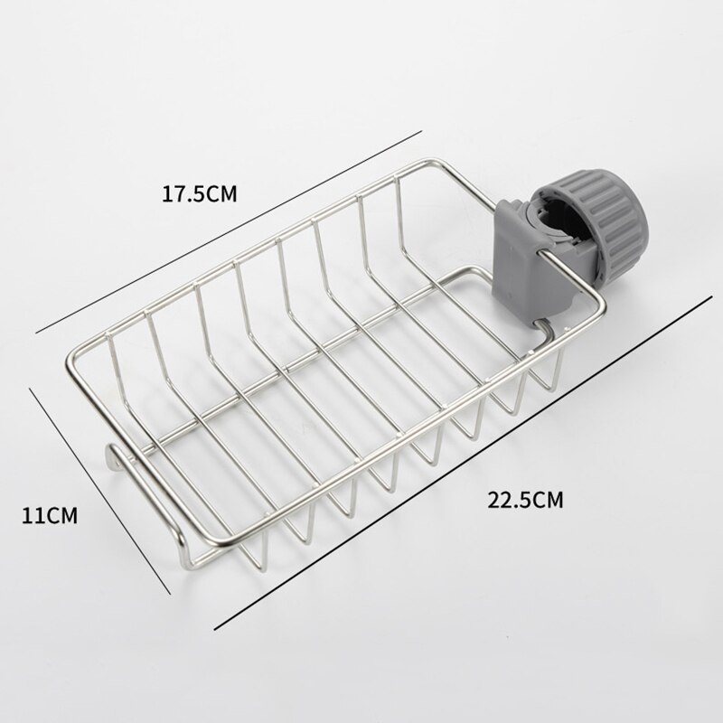 Stainless Steel Faucet Rack Kitchen Storage Shelf ... – Vicedeal