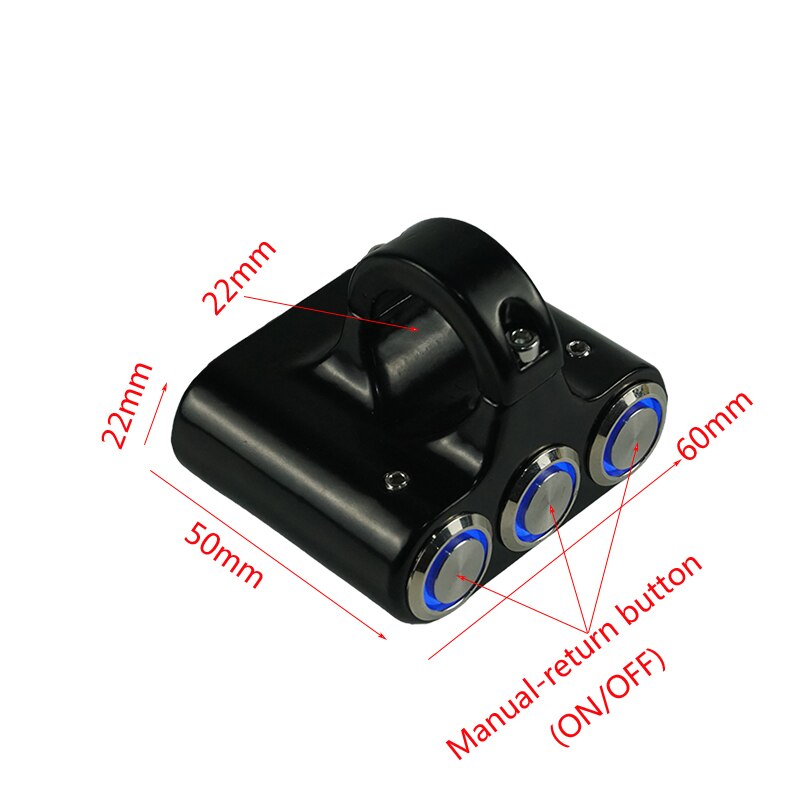 Motorcycle Switch 7/8" 22mm Handlebar Mount S... – Vicedeal