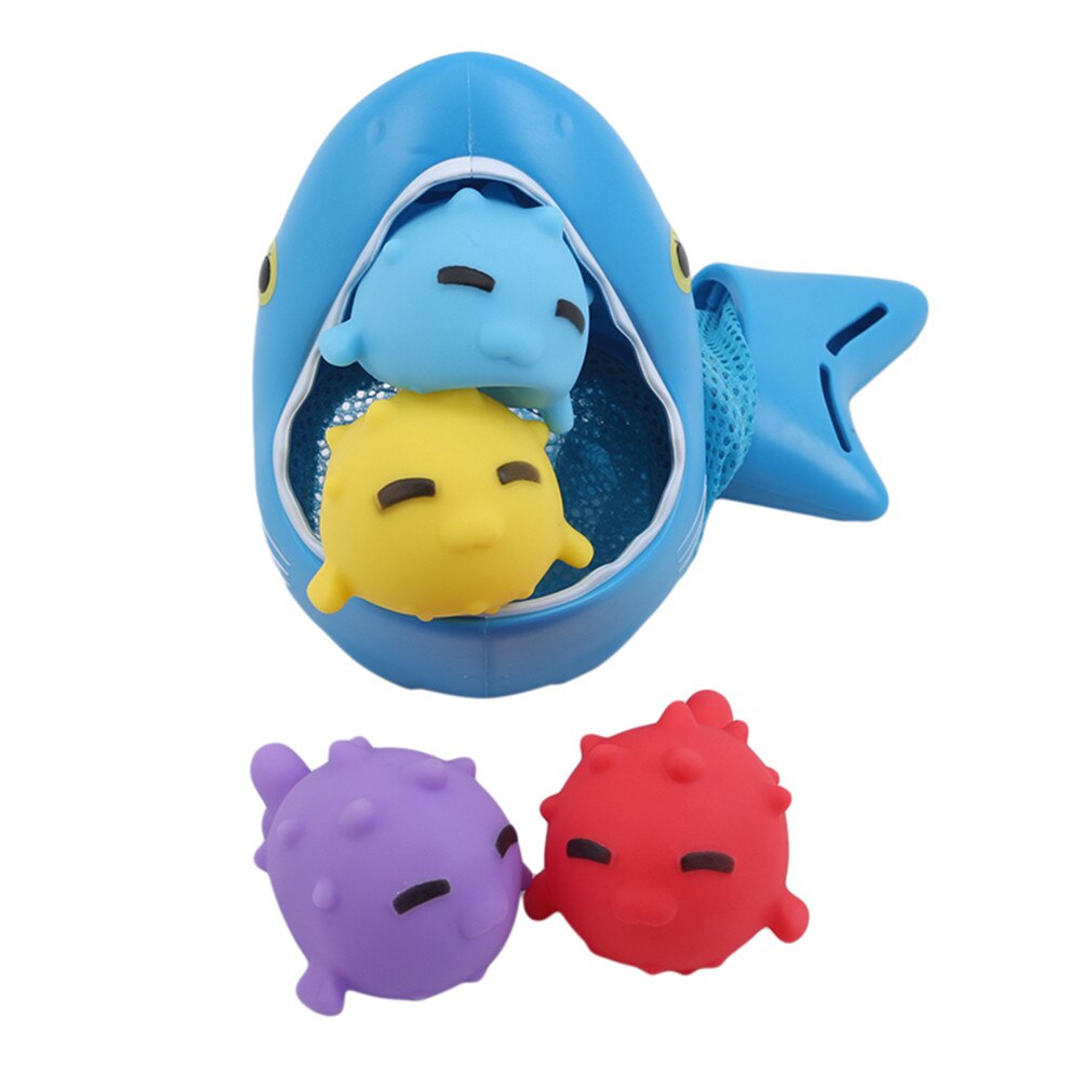 Water Play Toys With A Shark Plus Four Puffer Fish... – Grandado