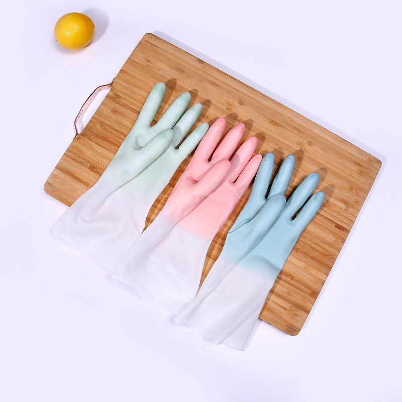 White Two Tone Kitchen Gloves Dish Gloves Kitchen ... – Grandado