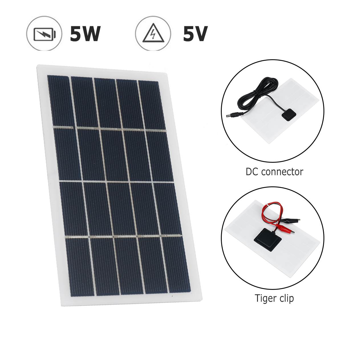 5W 10W 5V Portable DC Solar Panel Polysilicon Fast... – Vicedeal