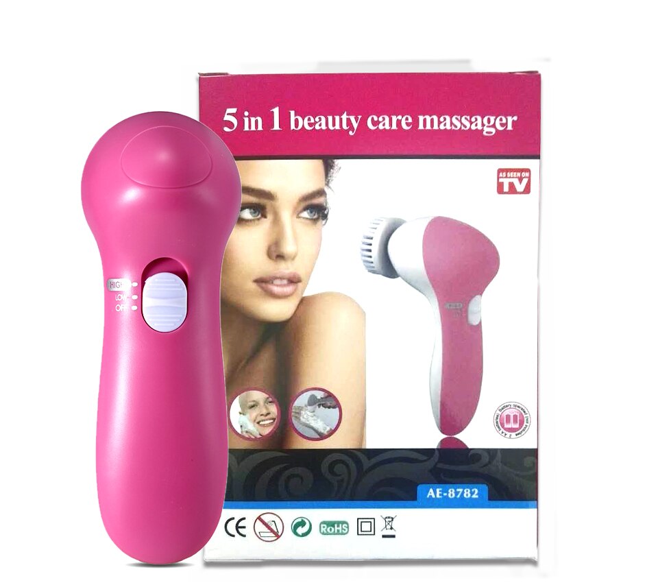 5 in 1 facial massage Electric Facial Cleanser bru... – Vicedeal