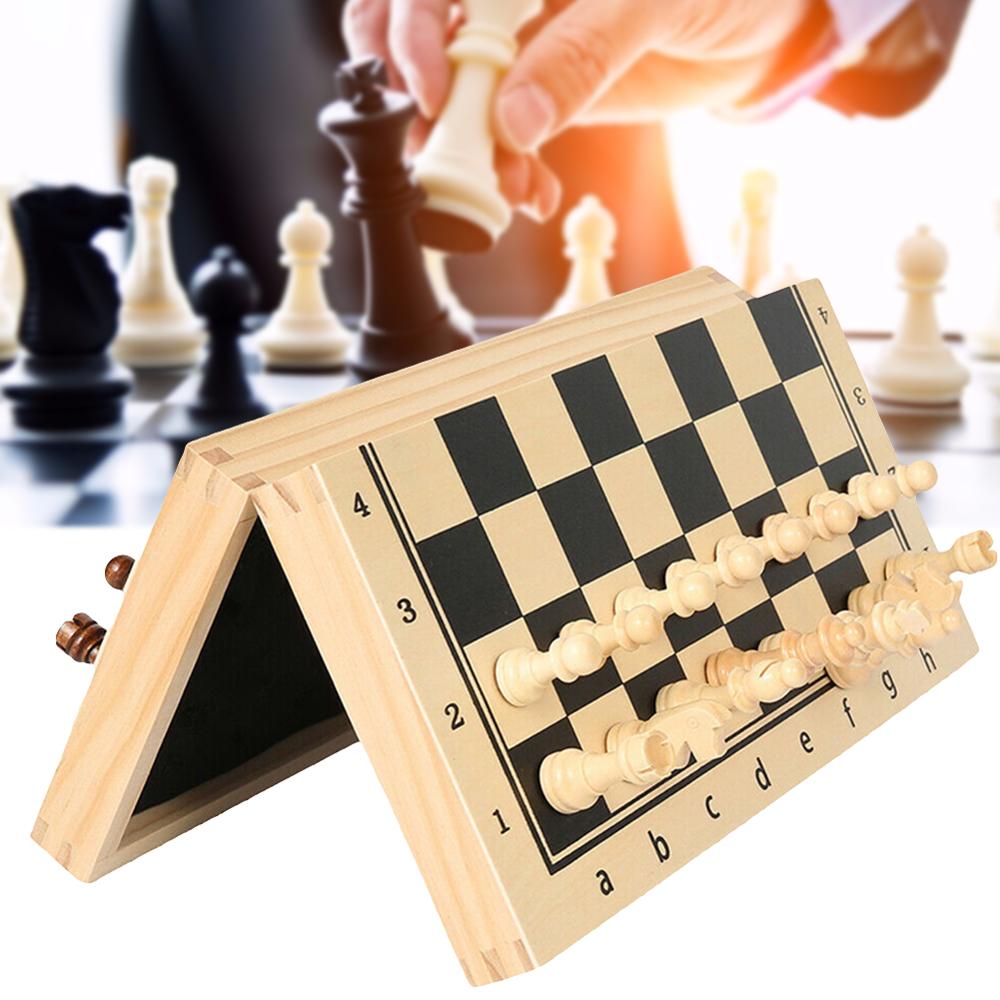 Massief Hout Schaken Backgammon Checkers Set Opvou... – Grandado