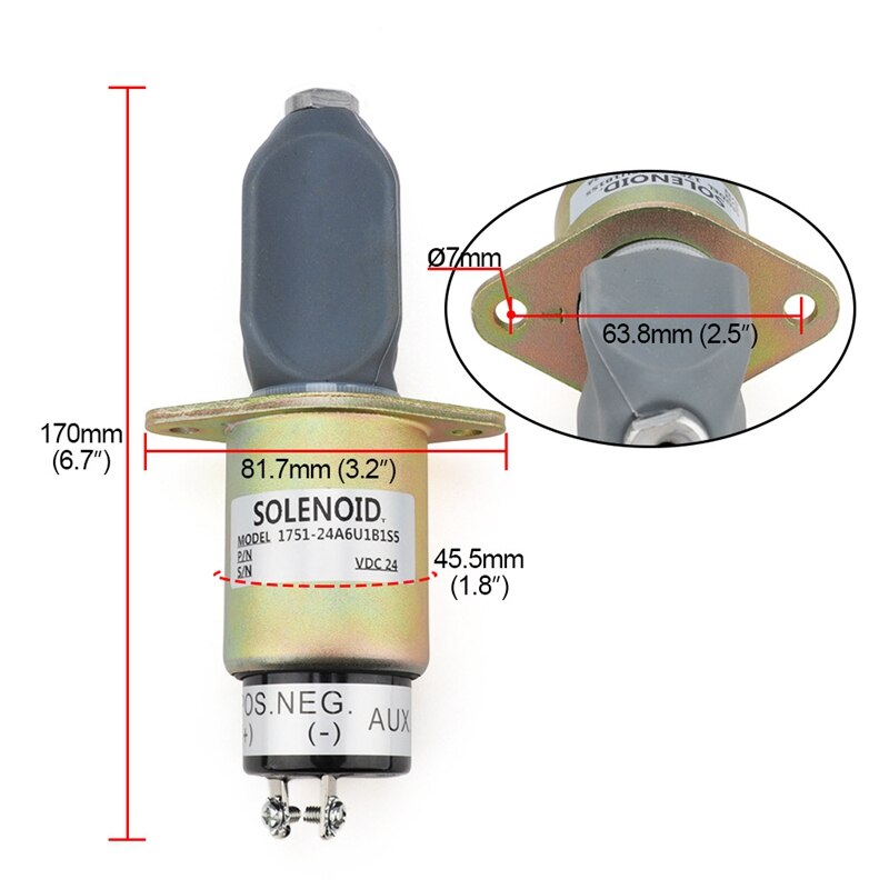 Fuel Solenoid Stop Valve Shutoff for Kubota 1751-2... – Grandado
