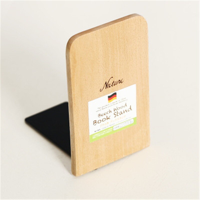 Book Ends Shelf Holder Bookends Nature Wood Book S... – Vicedeal