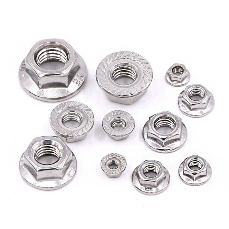 140PCS Stainless Steel Hexagon Flange Lock Nut M3-... – Grandado