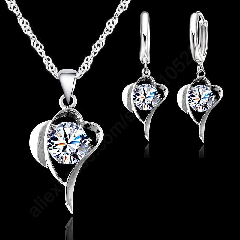 Romantische Mode Czjewelry Sets Pure 925 Sterling ... – Vicedeal
