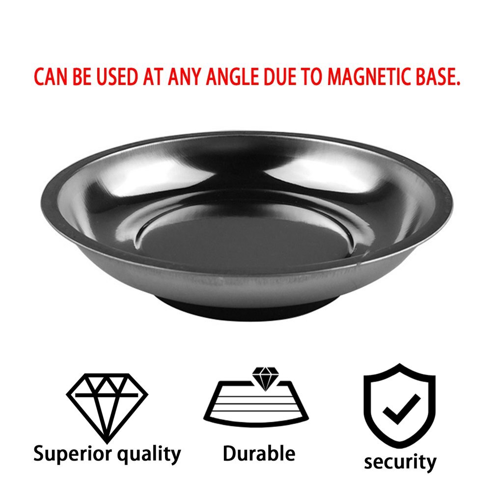 Stainless Steel Magnetic Parts Bowl Tool Tray Nuts... – Grandado