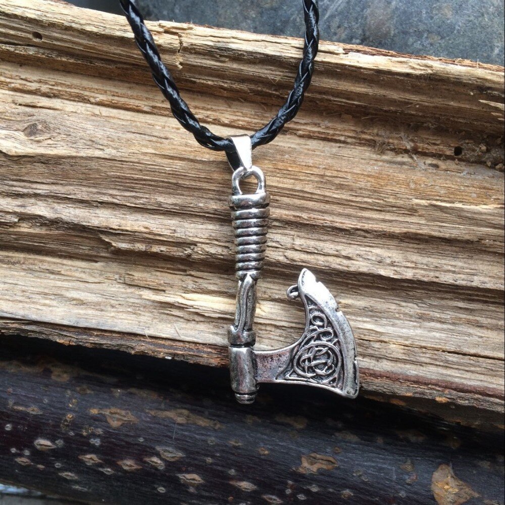 Antique Silver Slavic Perun Axe Pendant necklace P... – Grandado