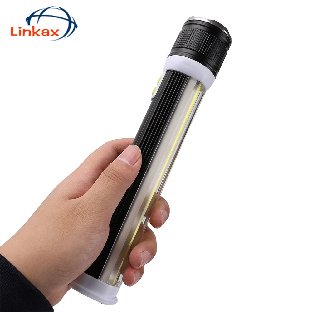 Portable USB Rechargeable COB LED Light T6 Working... – Vicedeal