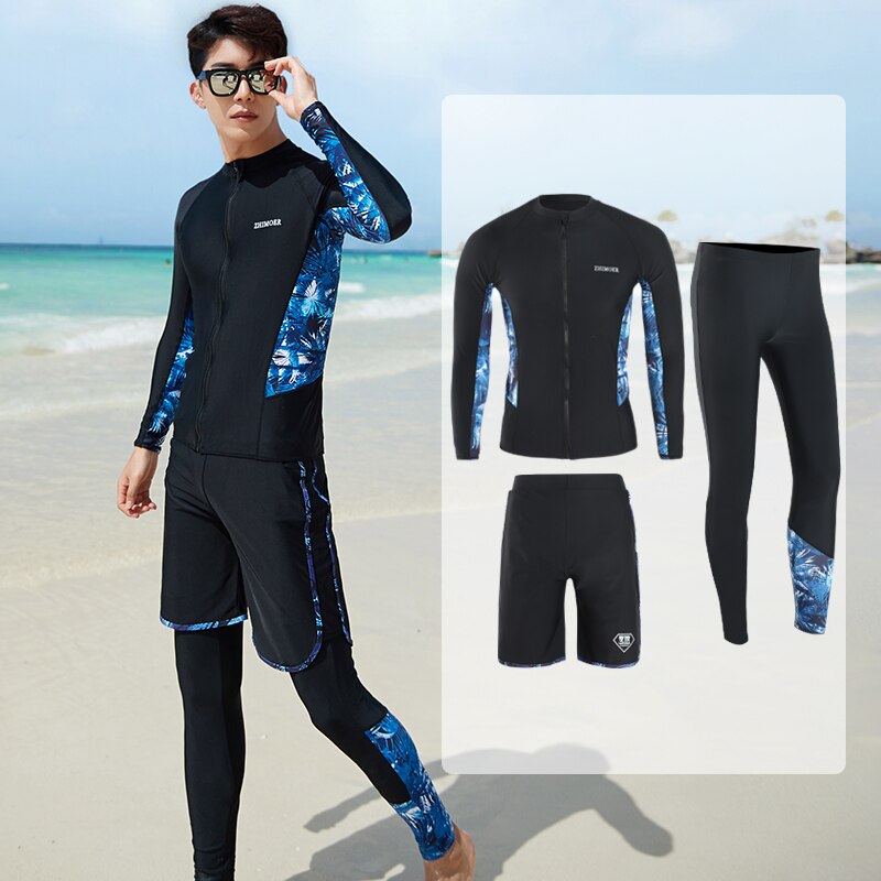 Long Sleeve Rash Guard For Couple Women Print Surf... – Grandado