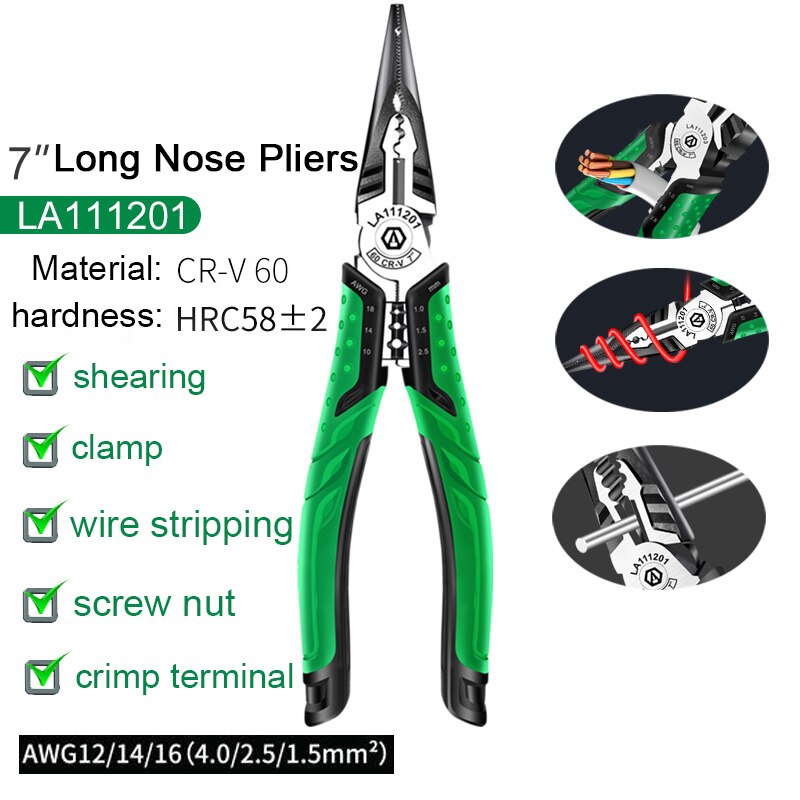 LAOA Needle Nose Pliers Multi-function Wire Stripp... – Vicedeal
