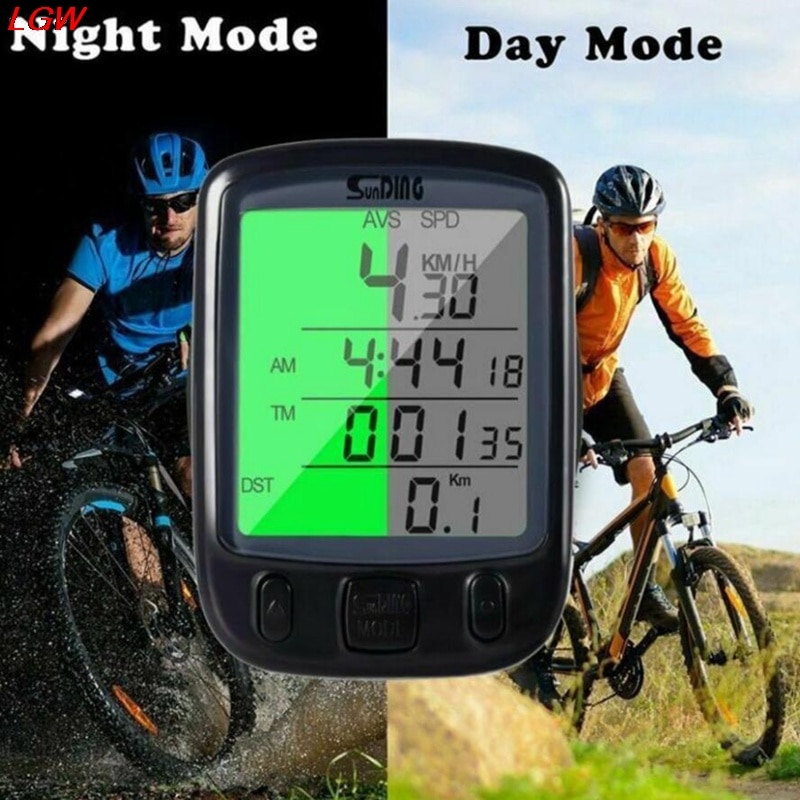 Bike Speedometer Bike Waterproof LED Speedometer O... – Vicedeal