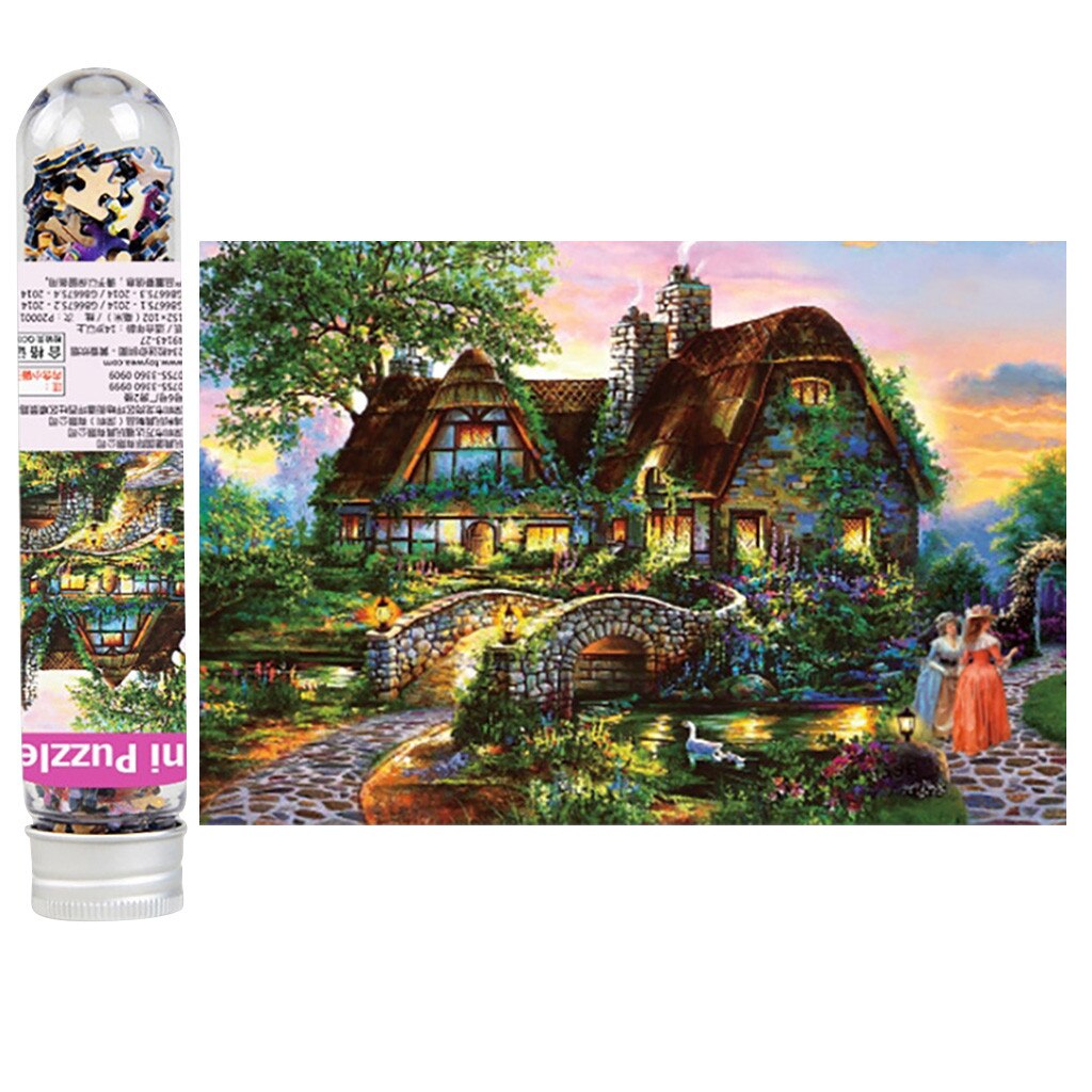 150 Pieces Jigsaw Puzzle Adults Mini Circular Tube... – Grandado