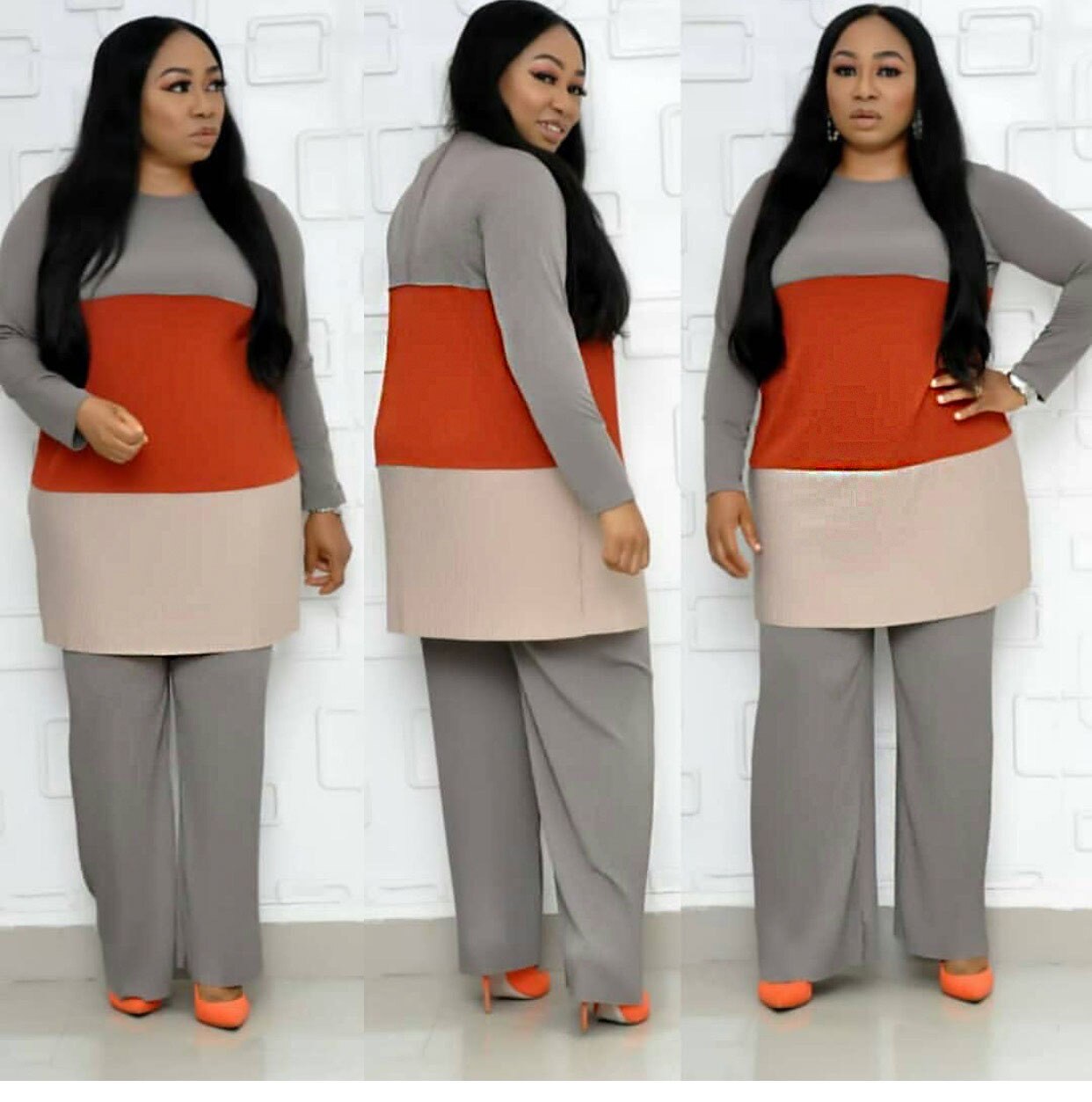 Super størrelse 2 -delt sæt afrikansk tøj plissere... – Grandado