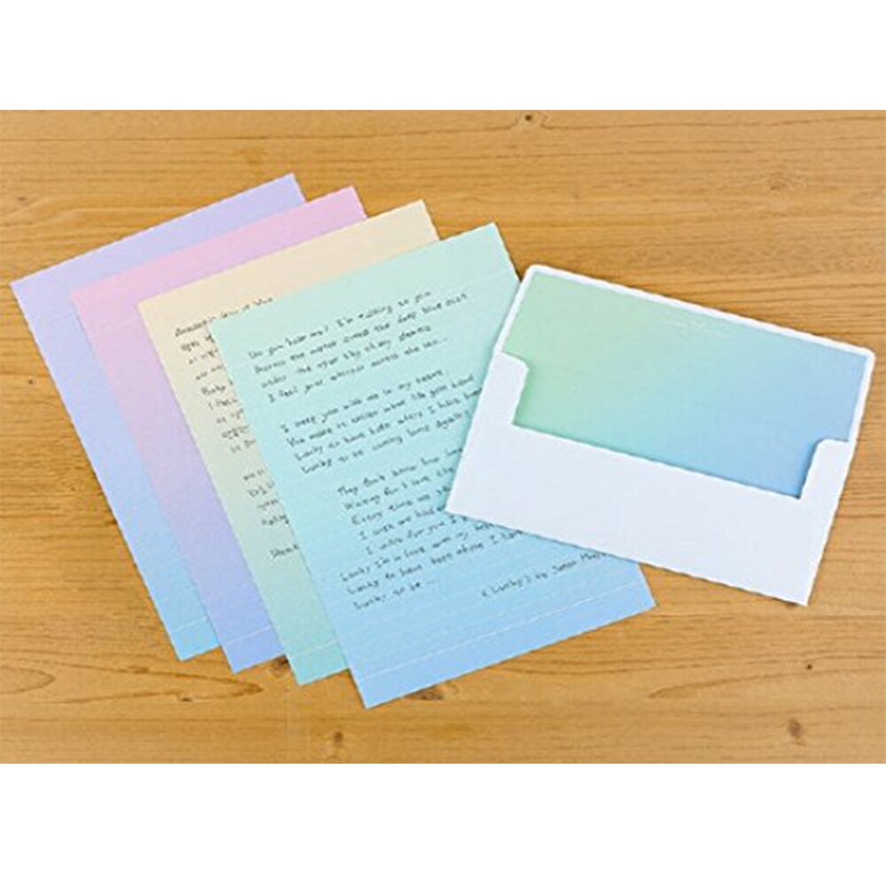 16 Cute Rainbow Colorful Writing Stationery Paper ... – Grandado