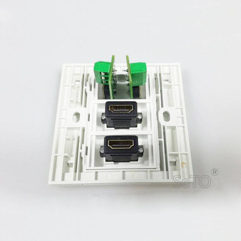 SeTo 86 Type Double Ports HDMI + Double 3.5mm Earp... – Vicedeal