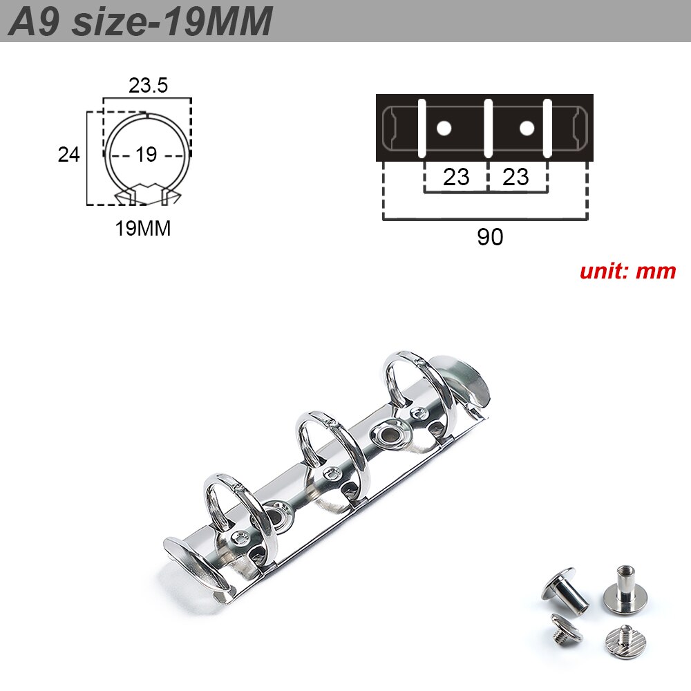 Moterm A9 Size Metal Spiral Rings Binder Clip 3 ho... – Vicedeal